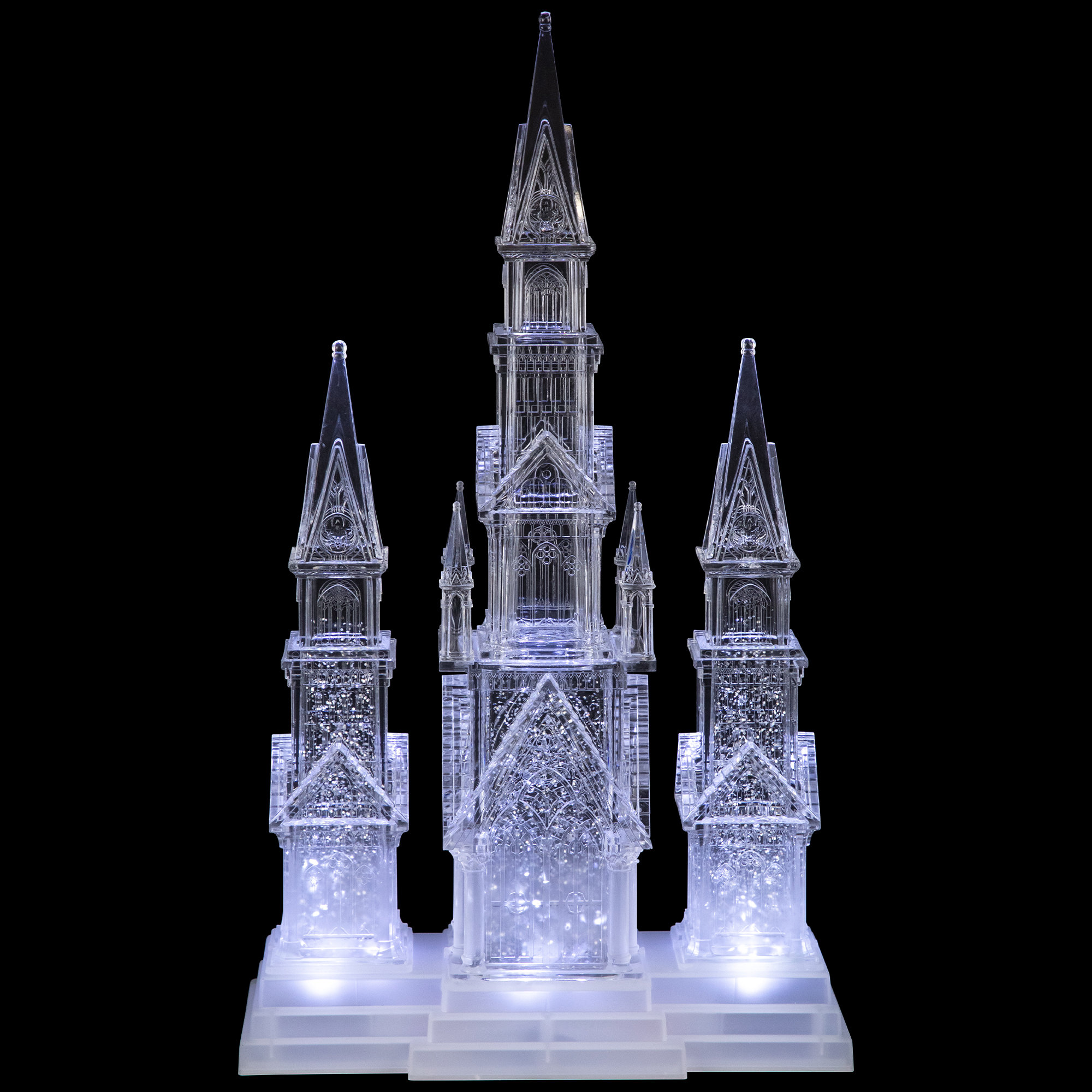 Northlight Seasonal 17.5" LED Lighted Acrylic Winter Castle Christmas ...