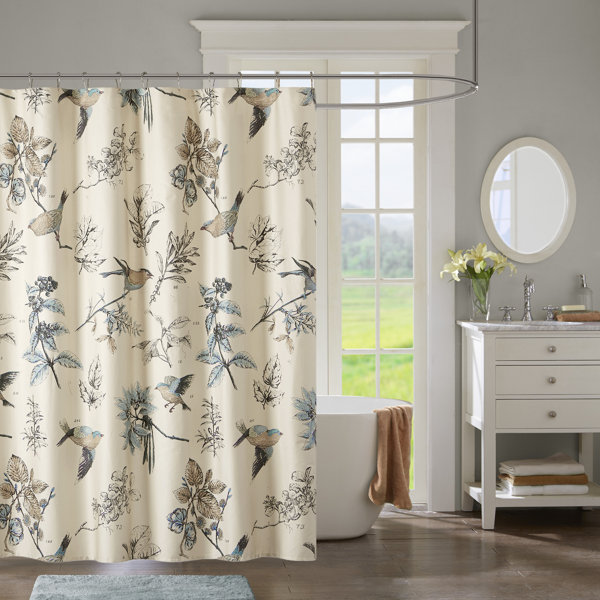 100% Cotton Shower Curtains & Shower Liners You'll Love | Wayfair