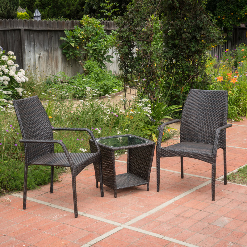Wrought Studio™ Woolbright 3 Piece Seating Group | Wayfair