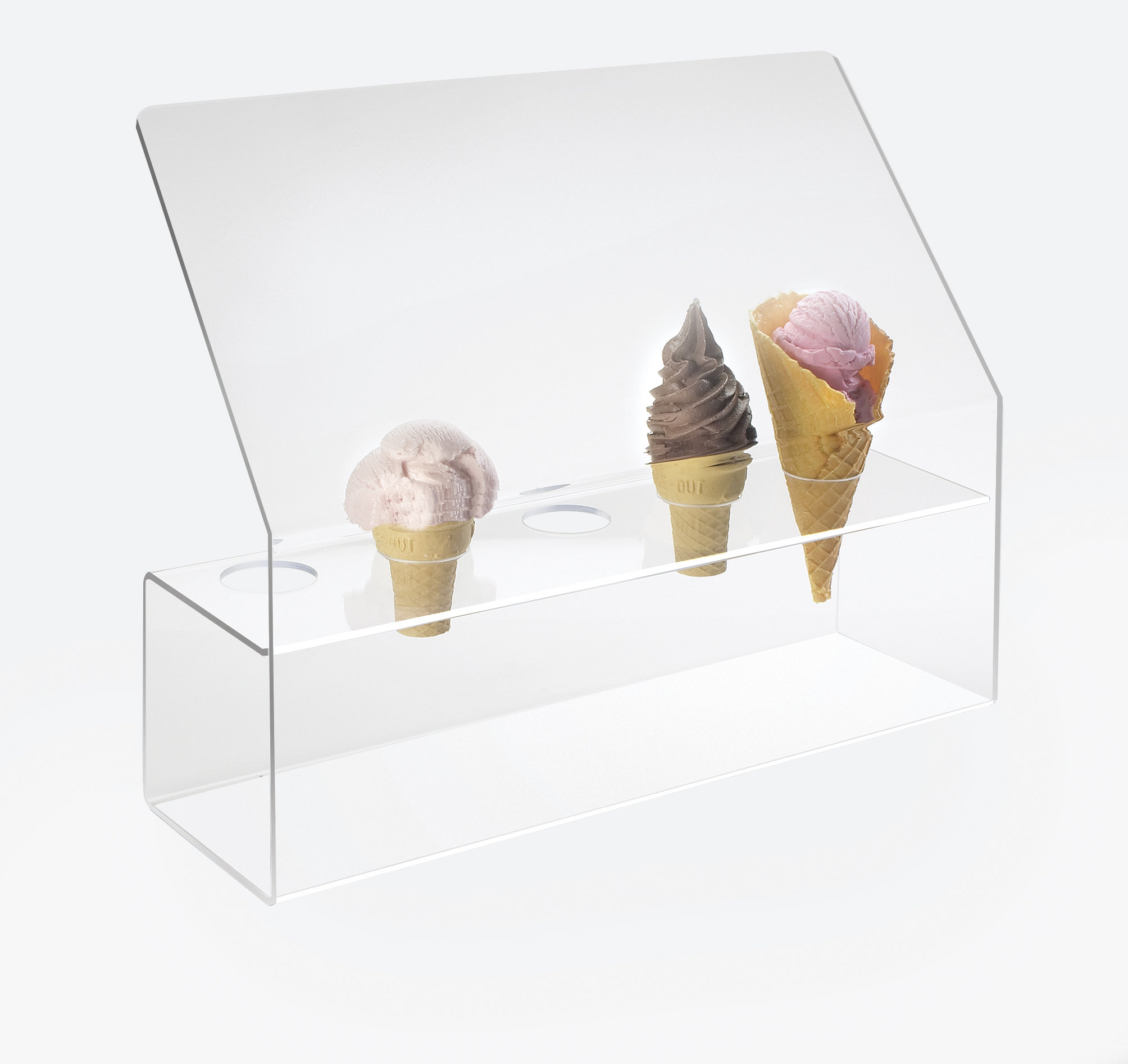 Cal-Mil Acrylic Cone Holder with Slanted Guard - Wayfair Canada