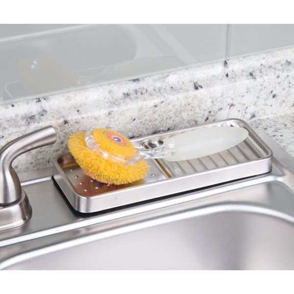 iDesign Forma Kitchen Sink Tray for Sponges, Scrubbers, Soap ...
