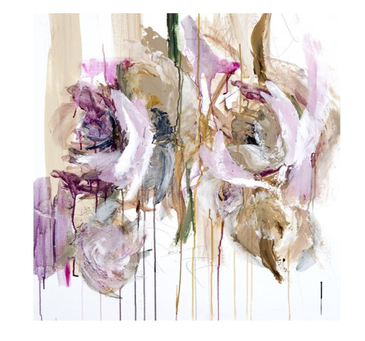 Chelsea Art Studio Flowers on a Stick I by Mia Malcolm Studio - Painting | Perigold