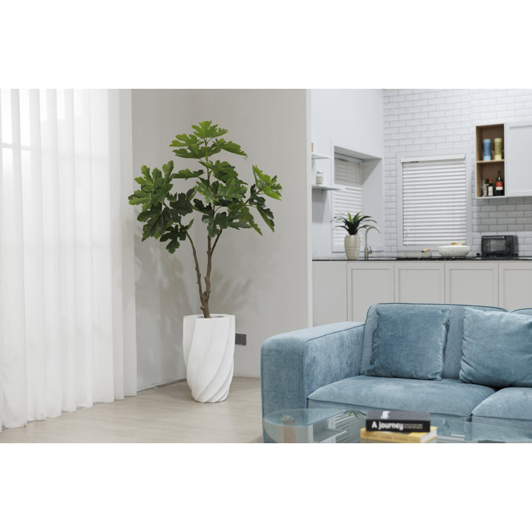 Primrue 72'' Faux Sycamore Tree in Pot & Reviews | Wayfair