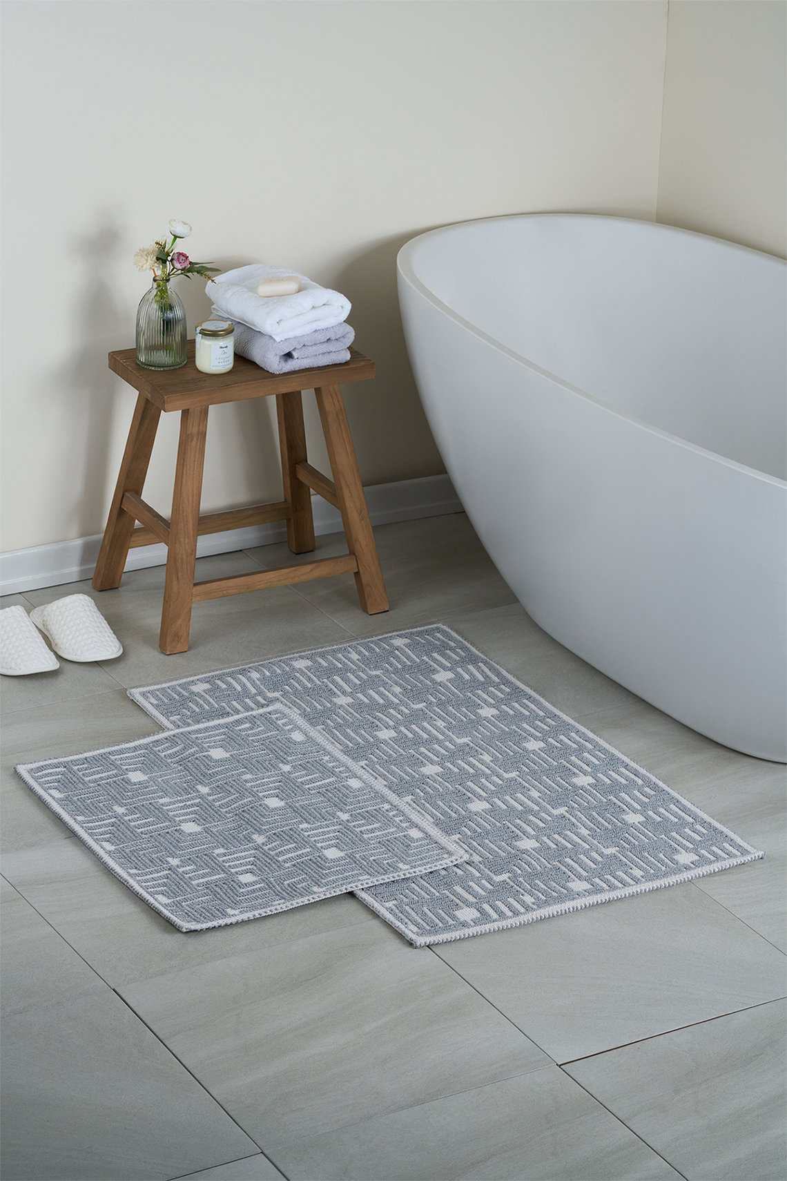 Union Rustic Lanaysha Turkish Cotton Bath Rug Set | Wayfair
