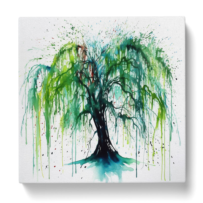 Marlow Home Co. Weeping Willow Splatter Art | Wayfair.co.uk