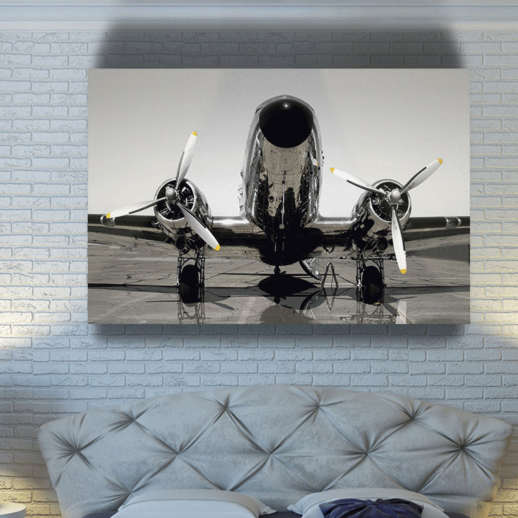 Ebern Designs Museum Quality Wall Art 'The 60's Fighter Jet ...