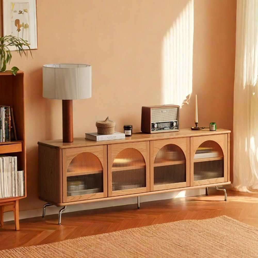 LIZIYE Japanese style solid wood design sense TV cabinet | Wayfair