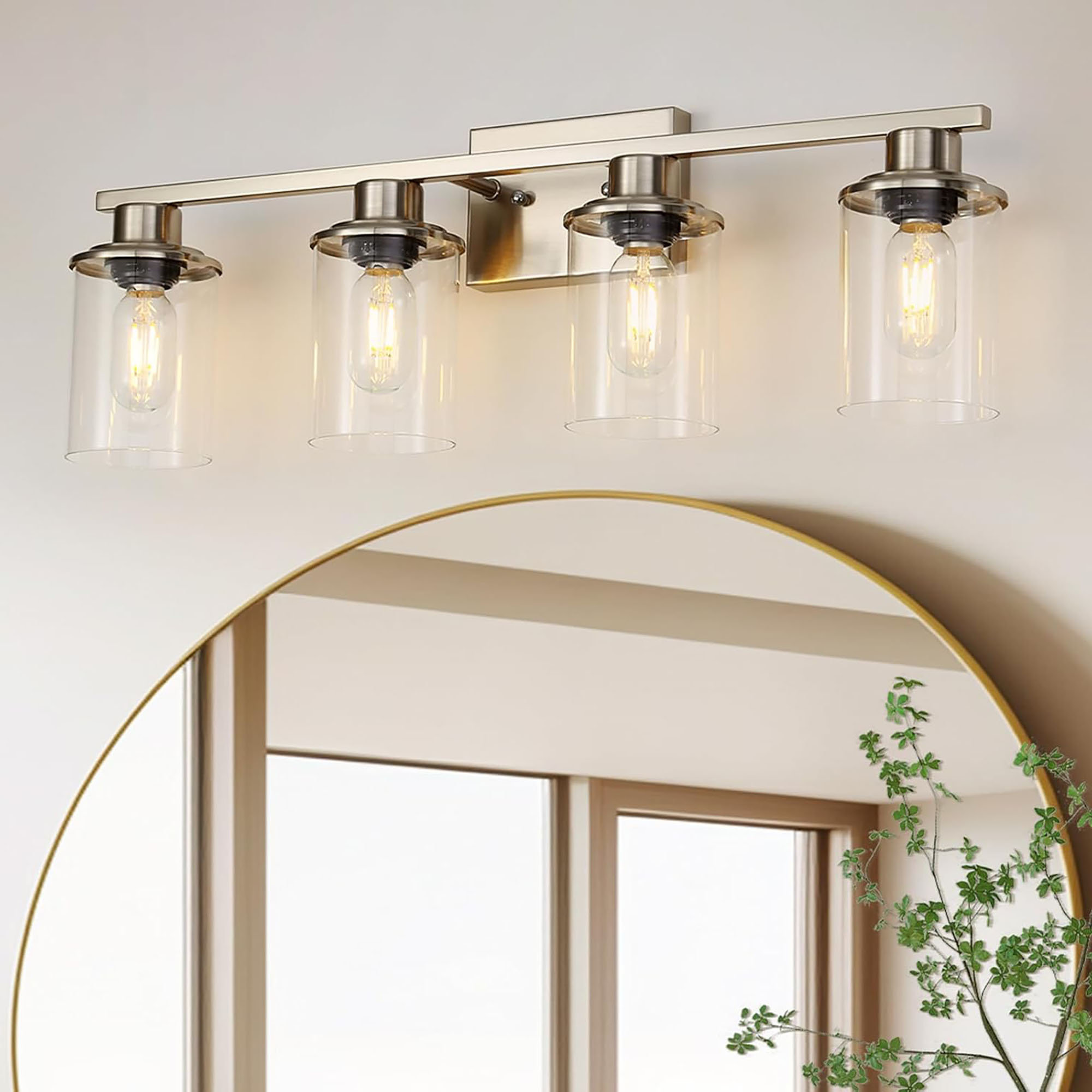 Breakwater Bay Modern Bathroom Vanity Light Over Mirror With Clear ...