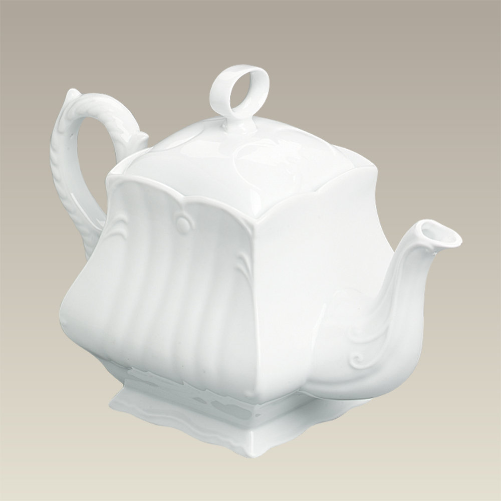 Red Barrel Studio® Annaleigh Square Victorian Shape 46 -oz. Porcelain ...