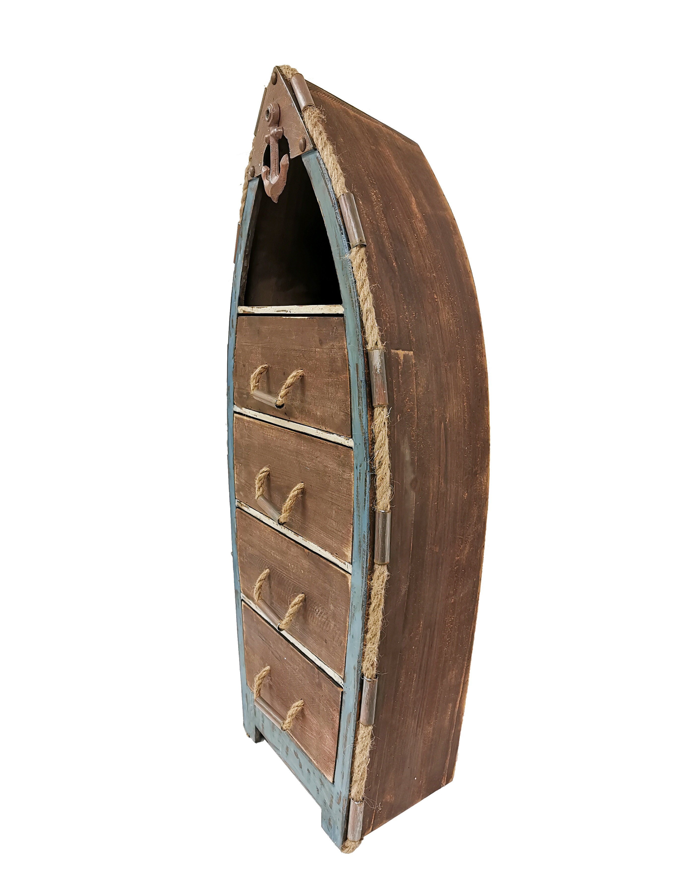 Breakwater Bay Solid Wood Boat-Shaped Boat Cabinet With Drawers ...