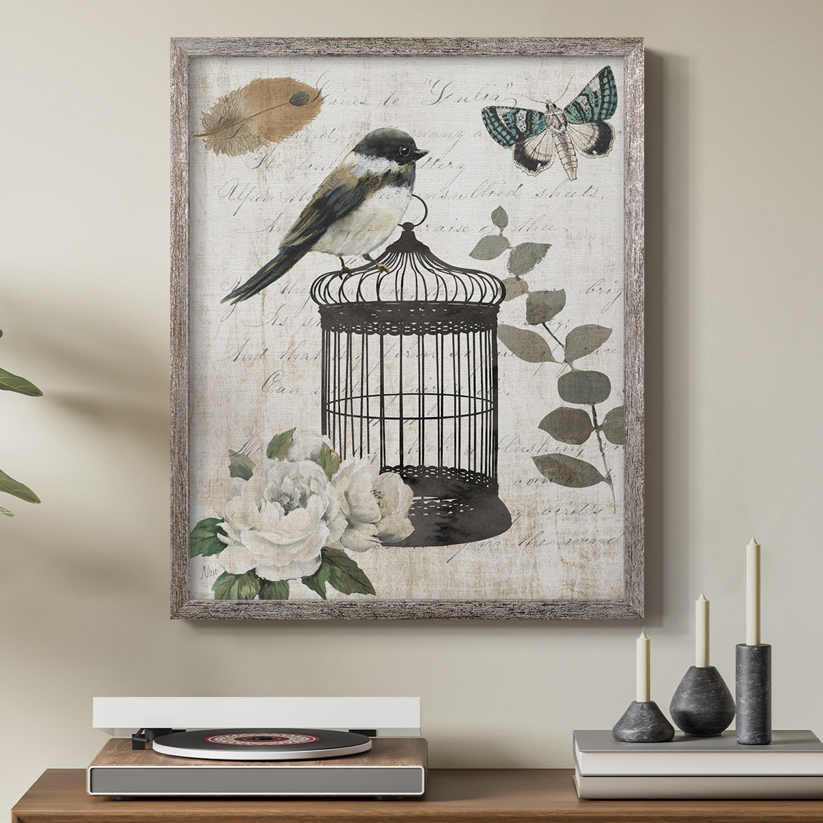 Alcott Hill® Vintage Menagerie I Framed Print - Solid Wood | Wayfair