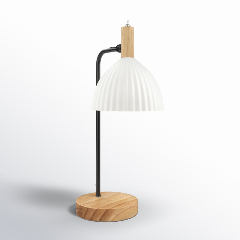 AllModern Clairmont Wood Desk Lamp | Wayfair