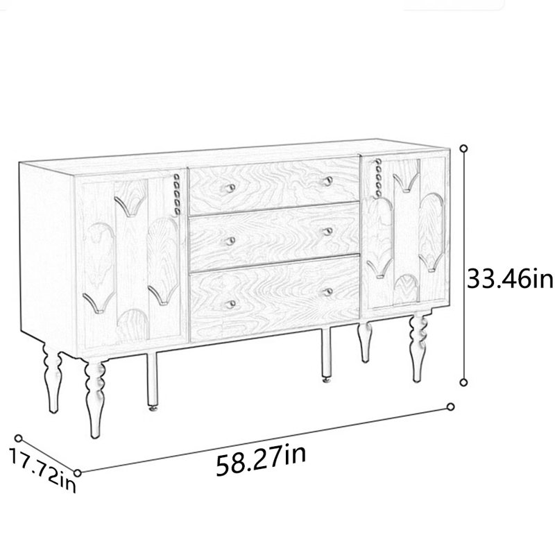 Dream cabinet Carved solid wood decorations display lockers | Wayfair