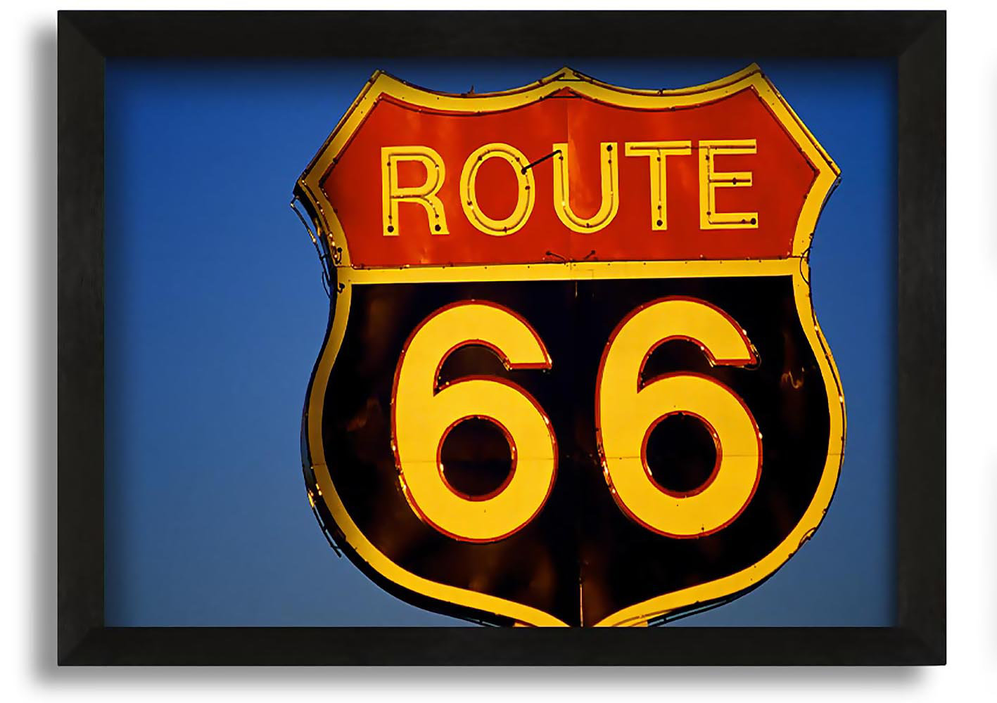 Brayden Studio Route 66 - Picture Frame Graphic Art on Canvas | Wayfair ...