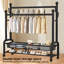 Lark Manor 59 Inch Double Rods Garment Rack with Wheels, 32mm Steel ...