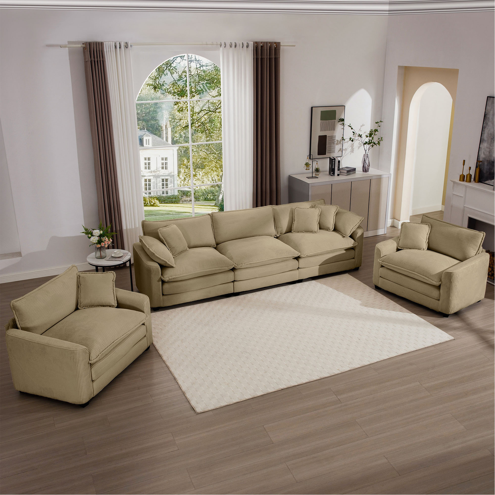 Latitude Run® Luxurious And Sophisticated Sofa Set With Soft Cushions ...