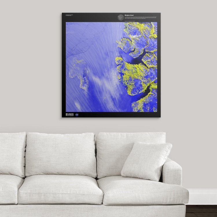 Great Big Canvas 'Meighen Island - USGS Earth' Graphic Art Print ...
