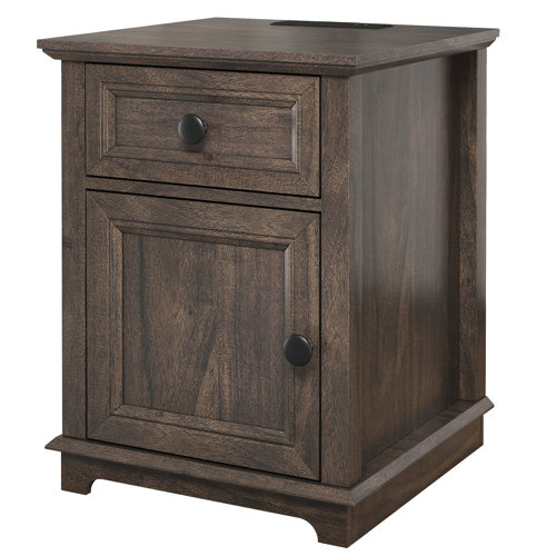 Red Barrel Studio® Branimir 1-Drawer Nightstands with Storage and Built ...