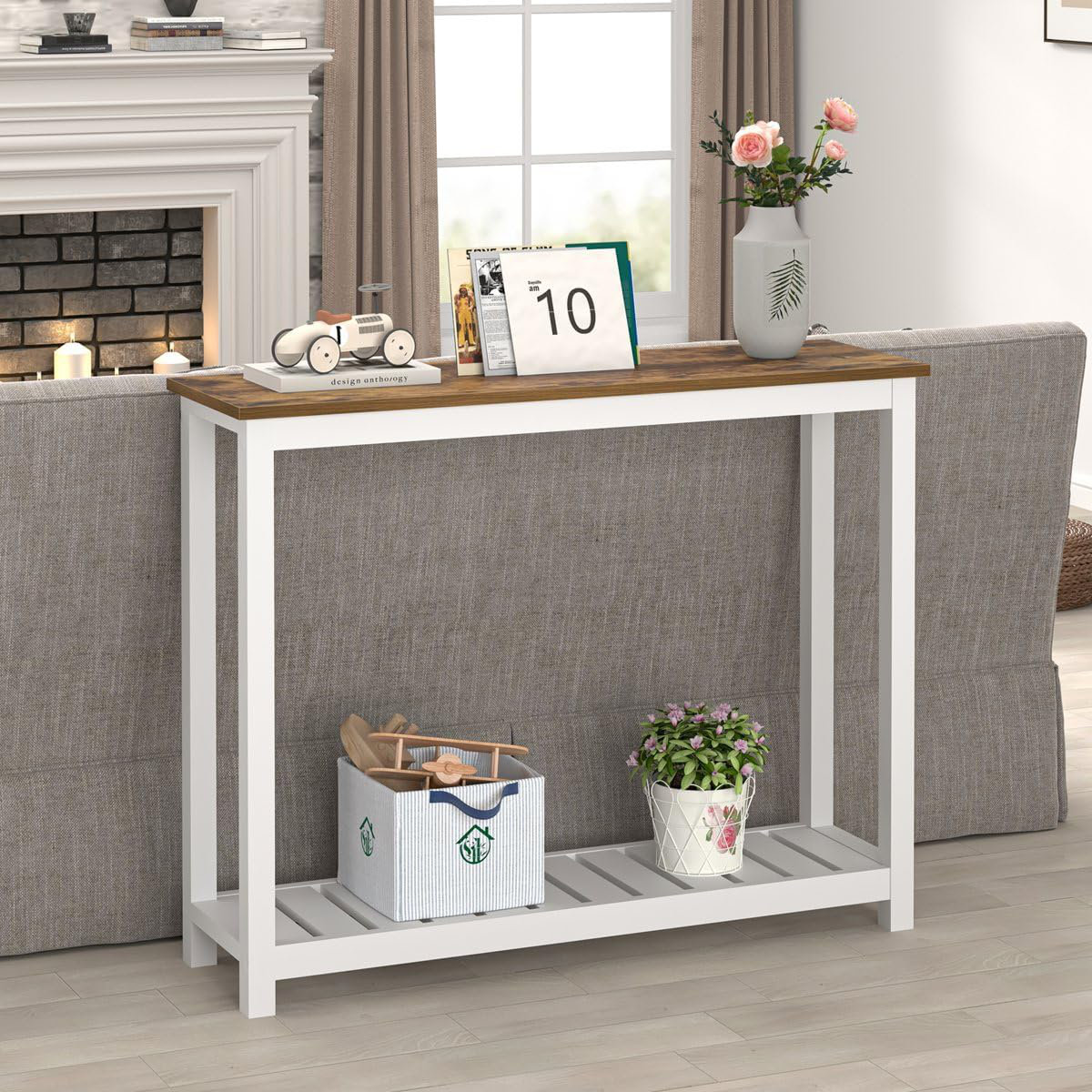 Red Barrel Studio® Modern Entryway Table, Narrow Sofa Console Tables ...