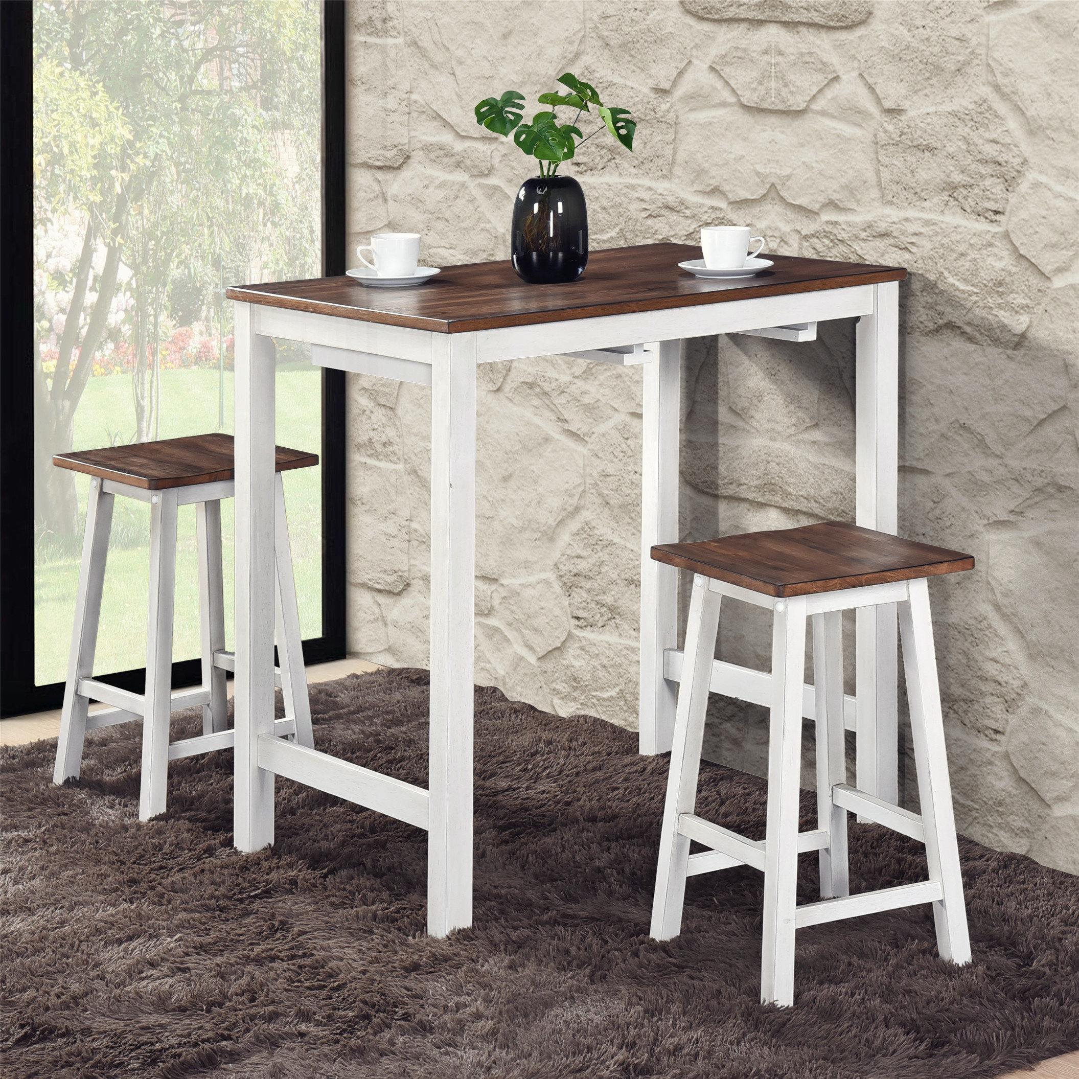 Lark Manor™ Versatile Hanging Stool Set for Compact Spaces with Easy ...