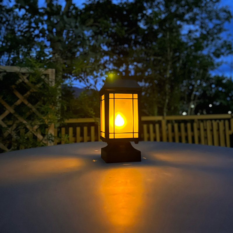 Winston Porter Jianle Black 1 -Light 10" H Solar Powered Integrated LED ...