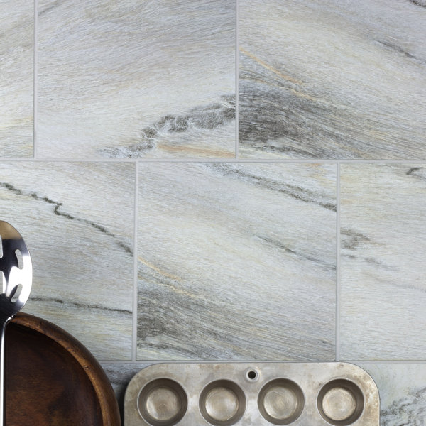 Abolos Nature 8 in. x 8 in. Wood Look Glass Straight Edge Large Format ...