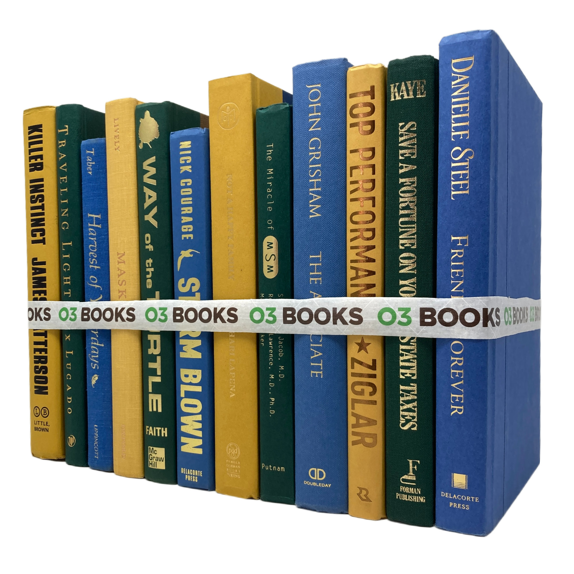 Red Barrel Studio® Mustard Grove Decorative Books Yellow, Green and ...