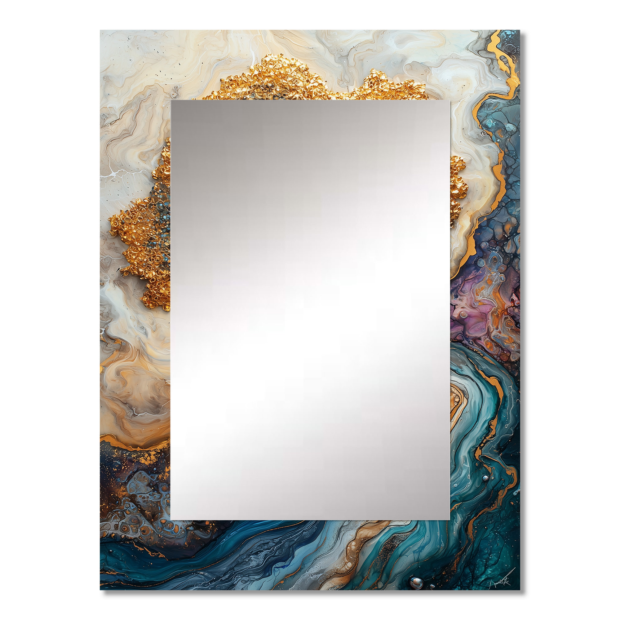 Dakota Fields Aqua Tree Of Life Into The River Of Existence II - Large ...