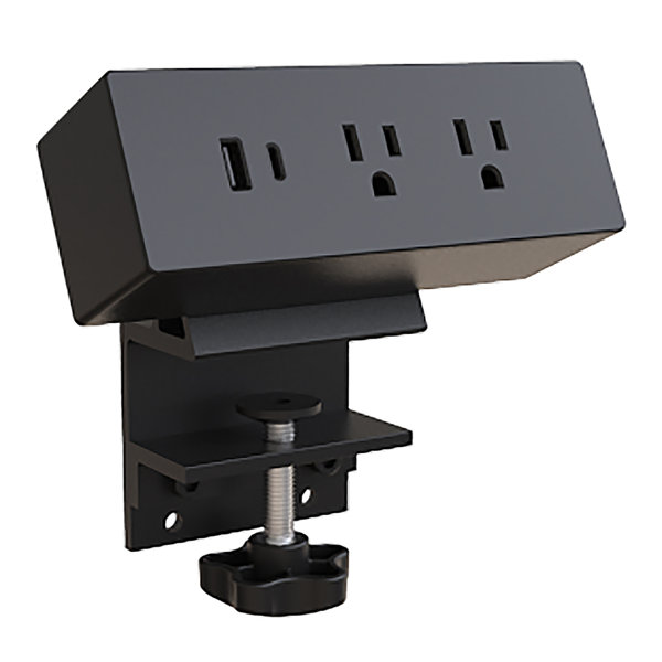 Compel Desk Clamp Power Strip USB Combination Outlet | Wayfair