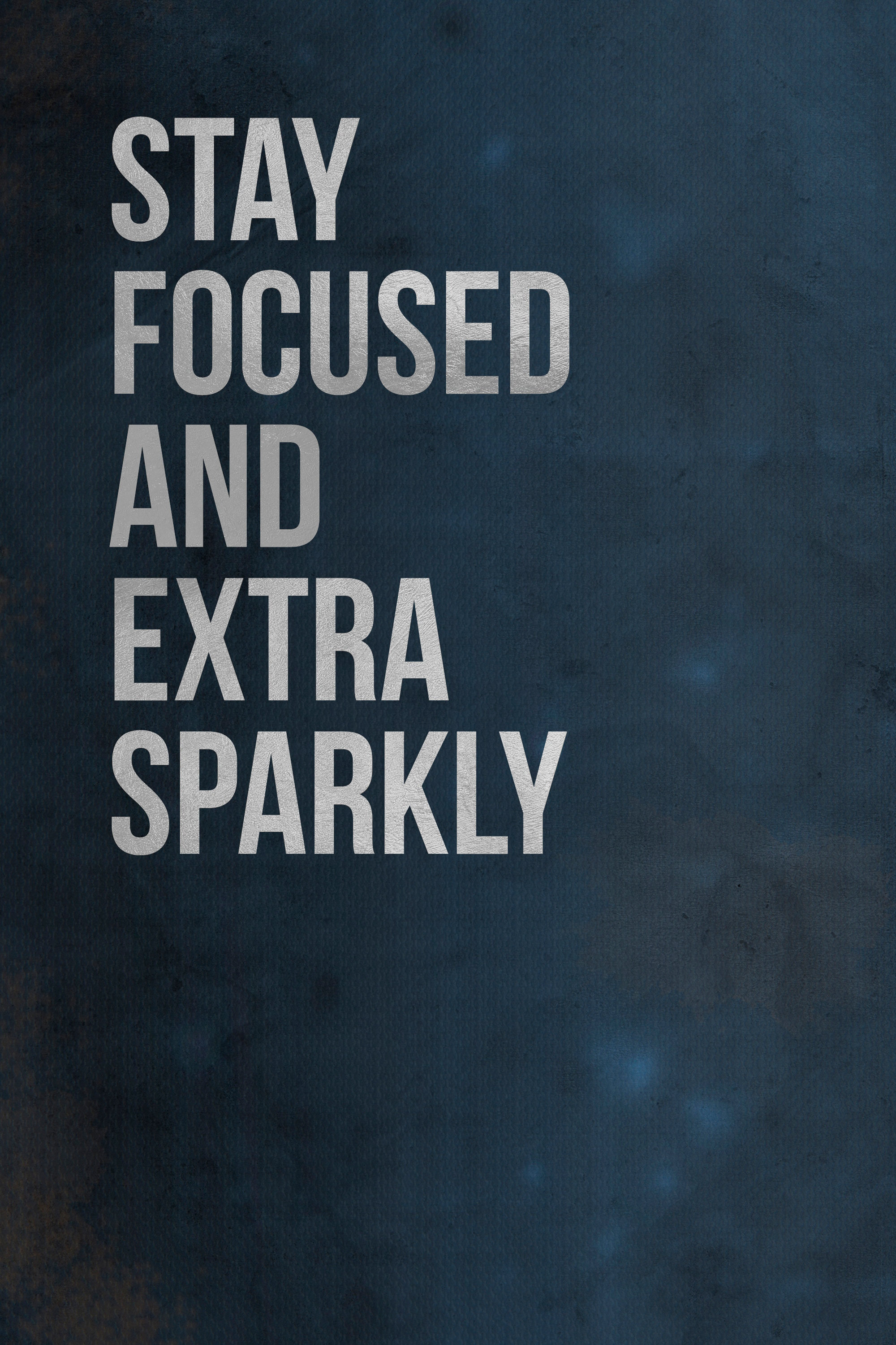 Wrought Studio™ 'Stay Focused and Extra Sparkly' - Wrapped Canvas ...
