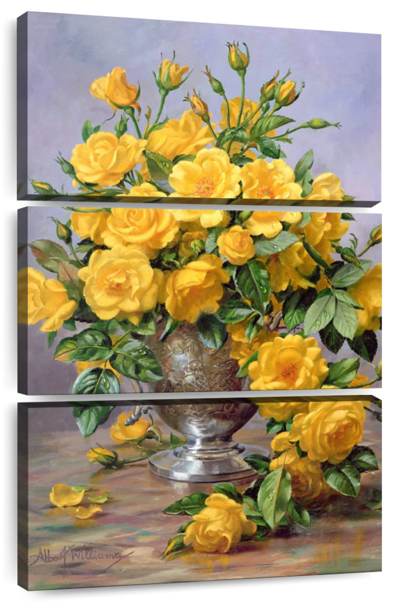 Lark Manor™ Harnek Bright Smile Roses In A Silver Vase | Wayfair