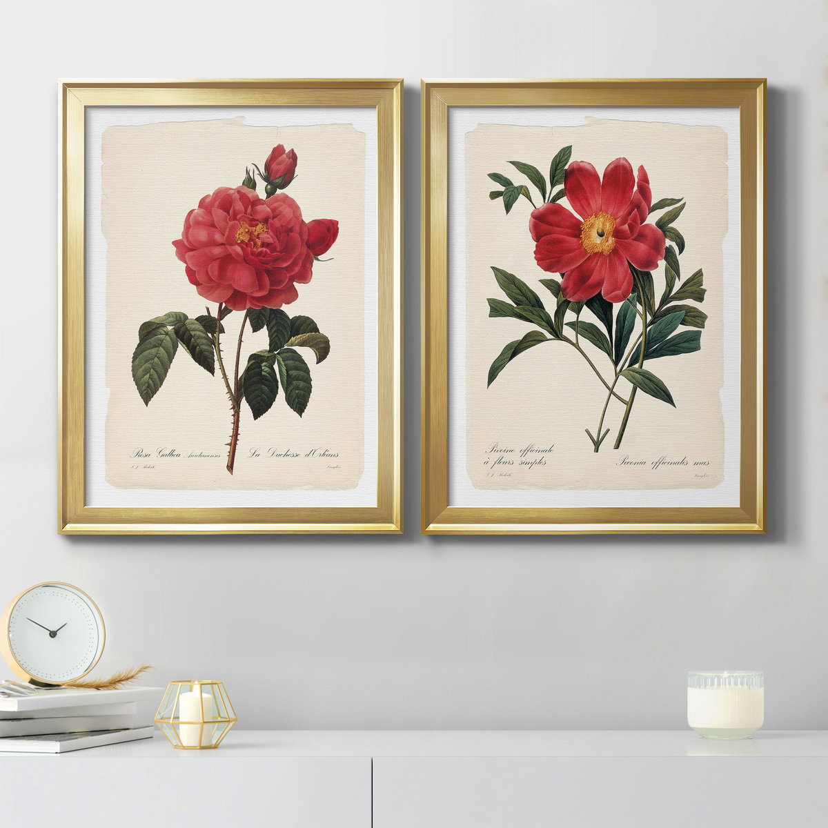 Wexford Home Red Botanical III - 2 Piece Picture Frame Print Set on ...