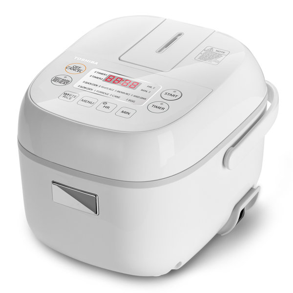 Toshiba Induction Rice Cooker 5.5 Cups: Fuzzy Logic, 8 Functions, 24-Hr ...