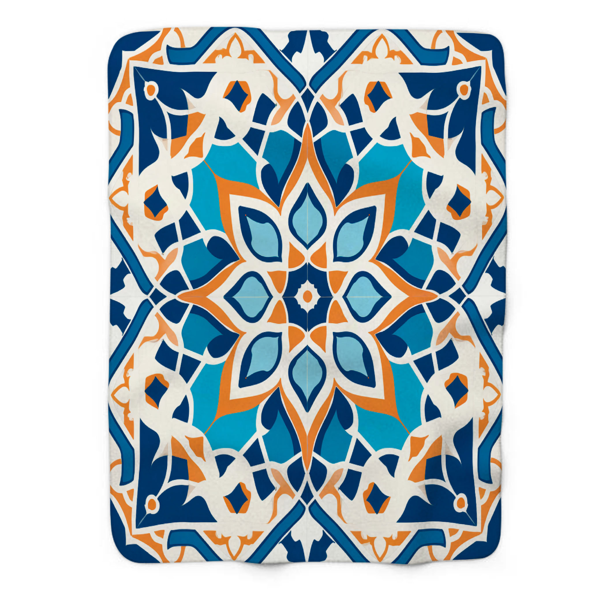MentionedYou Arabic Tile Patterns - 1 Piece Premium Sherpa Blanket ...