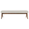 Modway Lyra Fabric Upholstered Bench | Wayfair