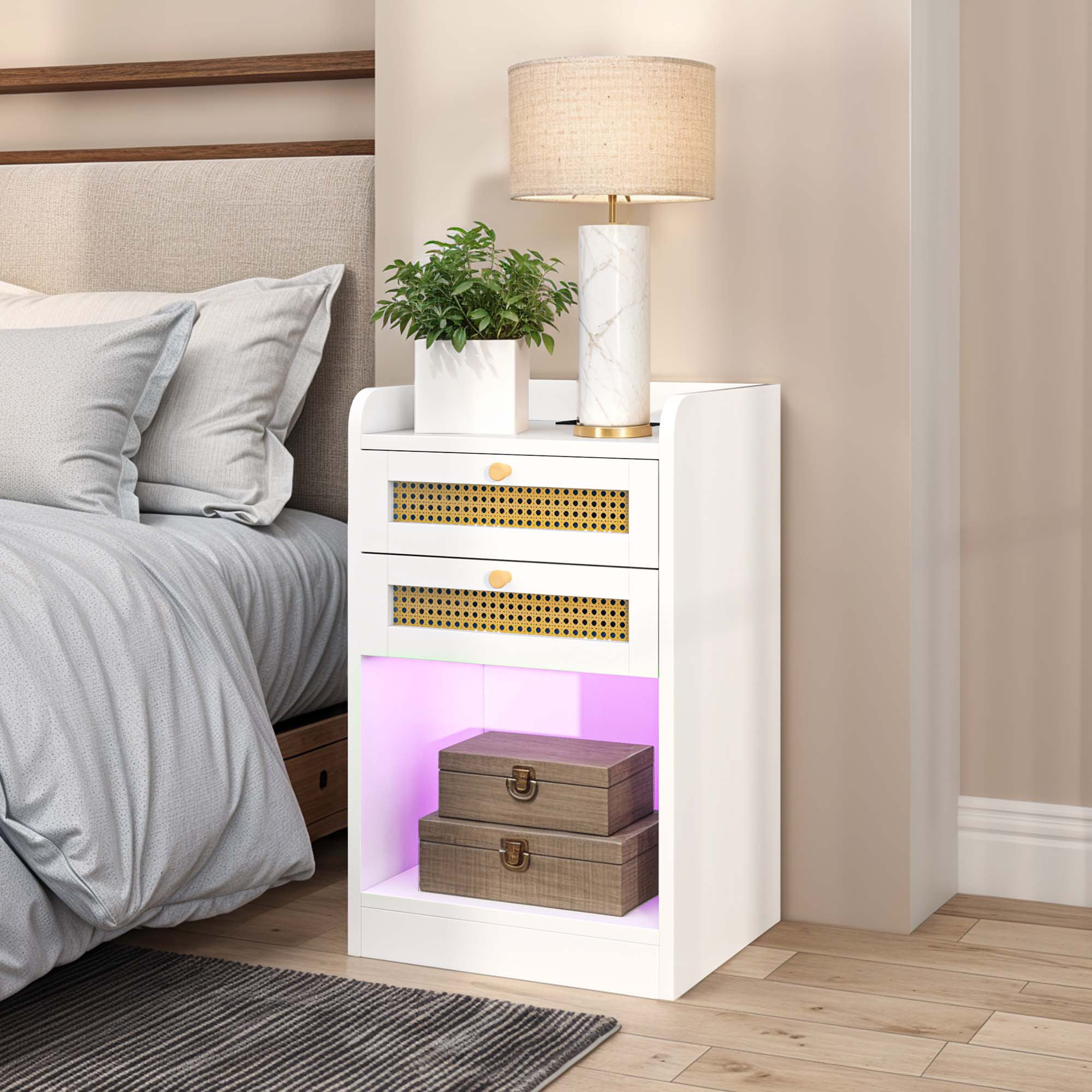 Bay Isle Home™ Night Stand Set 2 End Table & Reviews | Wayfair