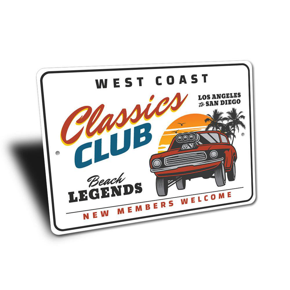 Lizton Sign Shop, Inc West Coast Classics Club Car Aluminum Sign | Wayfair