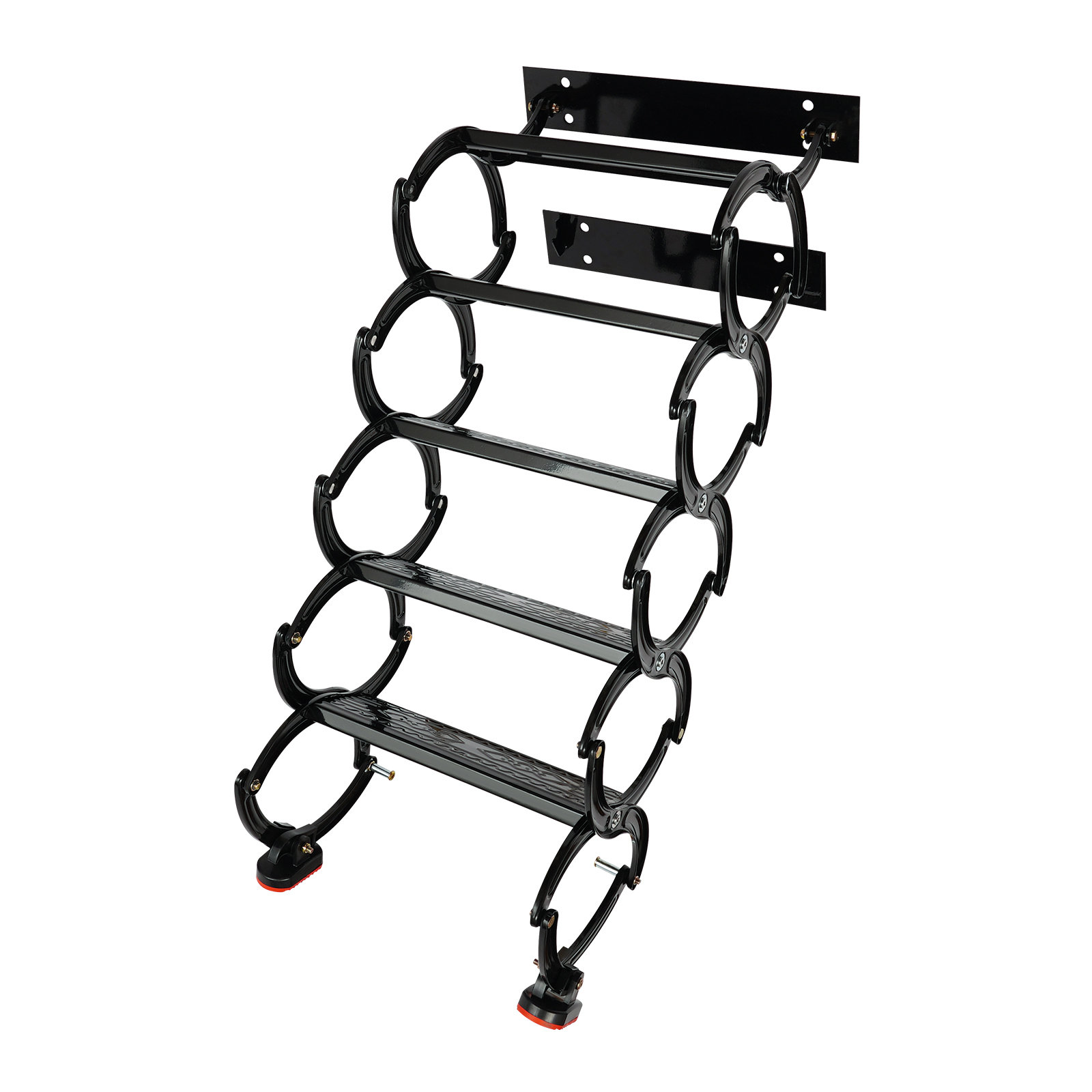 Latitude Run® 5 Steps Wall Mounted Retractable Ladder | Wayfair