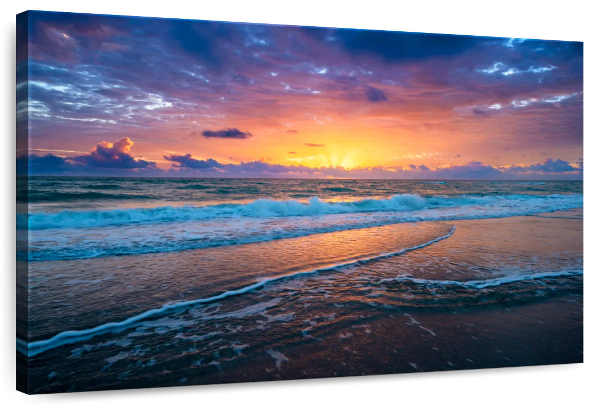 Beachcrest Home™ Gillard Rise And Shine Ocean | Wayfair