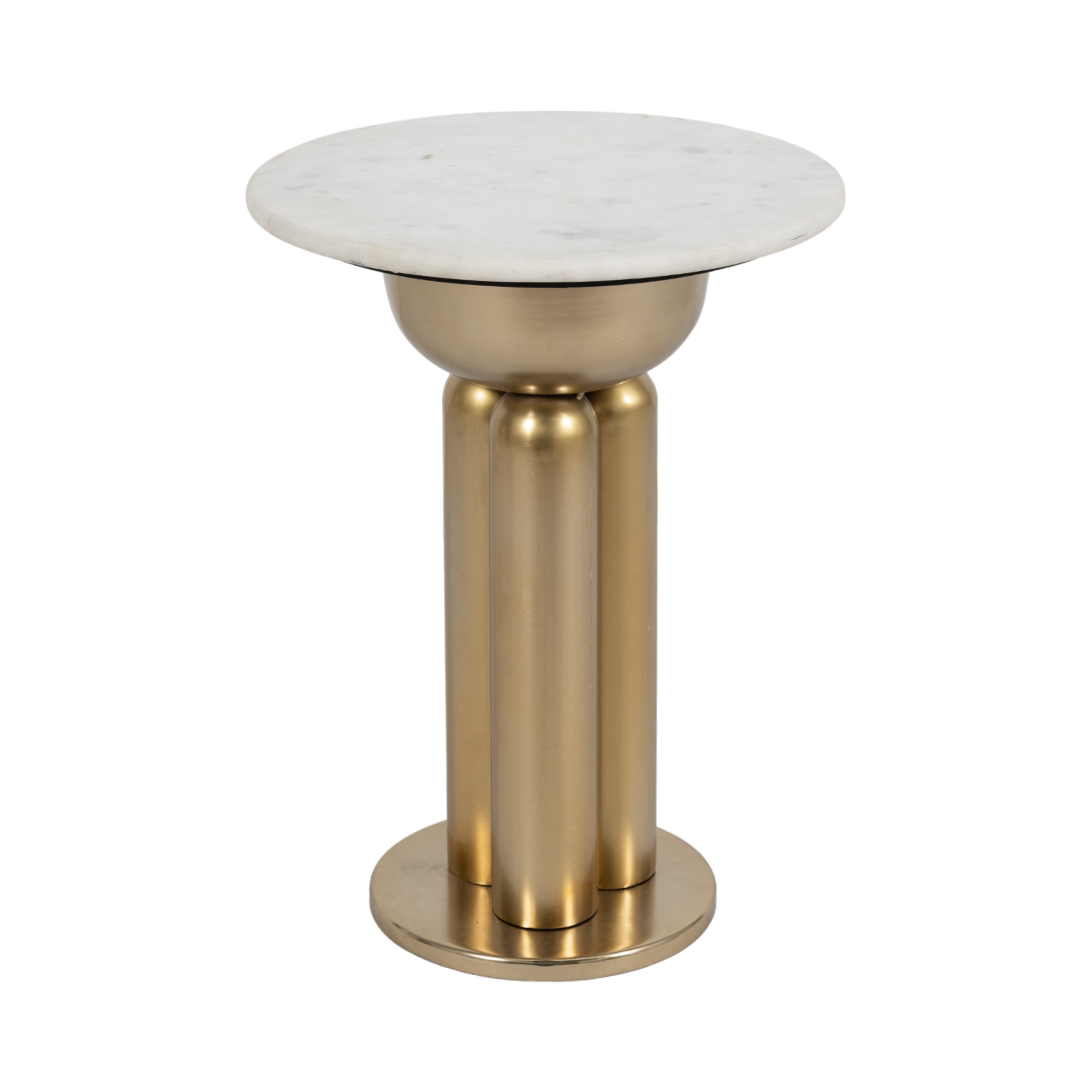Willa Arlo Interiors Metal Console with Marble Top - Elegant Storage ...