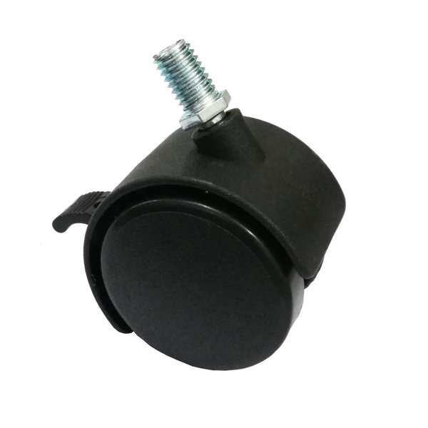 FixtureDisplays 2" Threaded Stem Casters, 10mm Stem Diameter, 9/16 ...