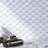 Fish Scale Floor Tiles & Wall Tiles You'll Love | Wayfair