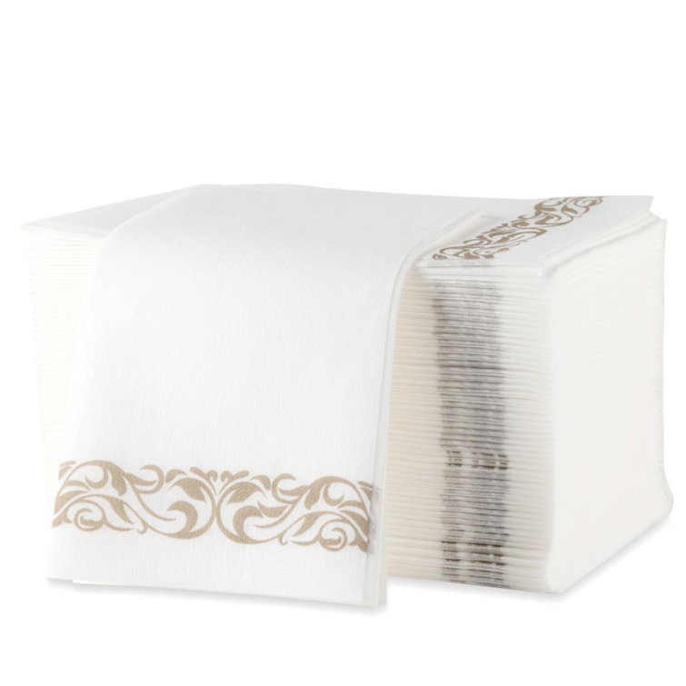 EcoQuality Disposable Paper Dinner Napkins for 50 Guests | Wayfair