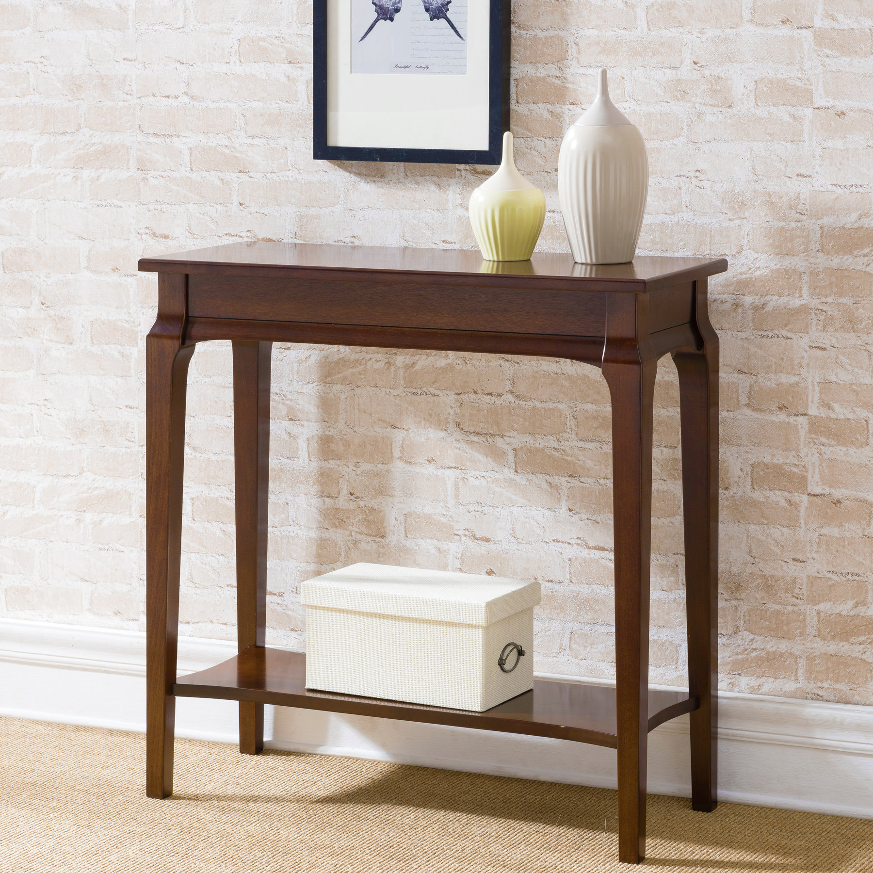 Red Barrel Studio® Stratus Solid + Manufactured Wood Hall Console in ...