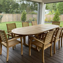 Arlmont & Co. Kia Solid Wood Dining Table & Reviews | Wayfair
