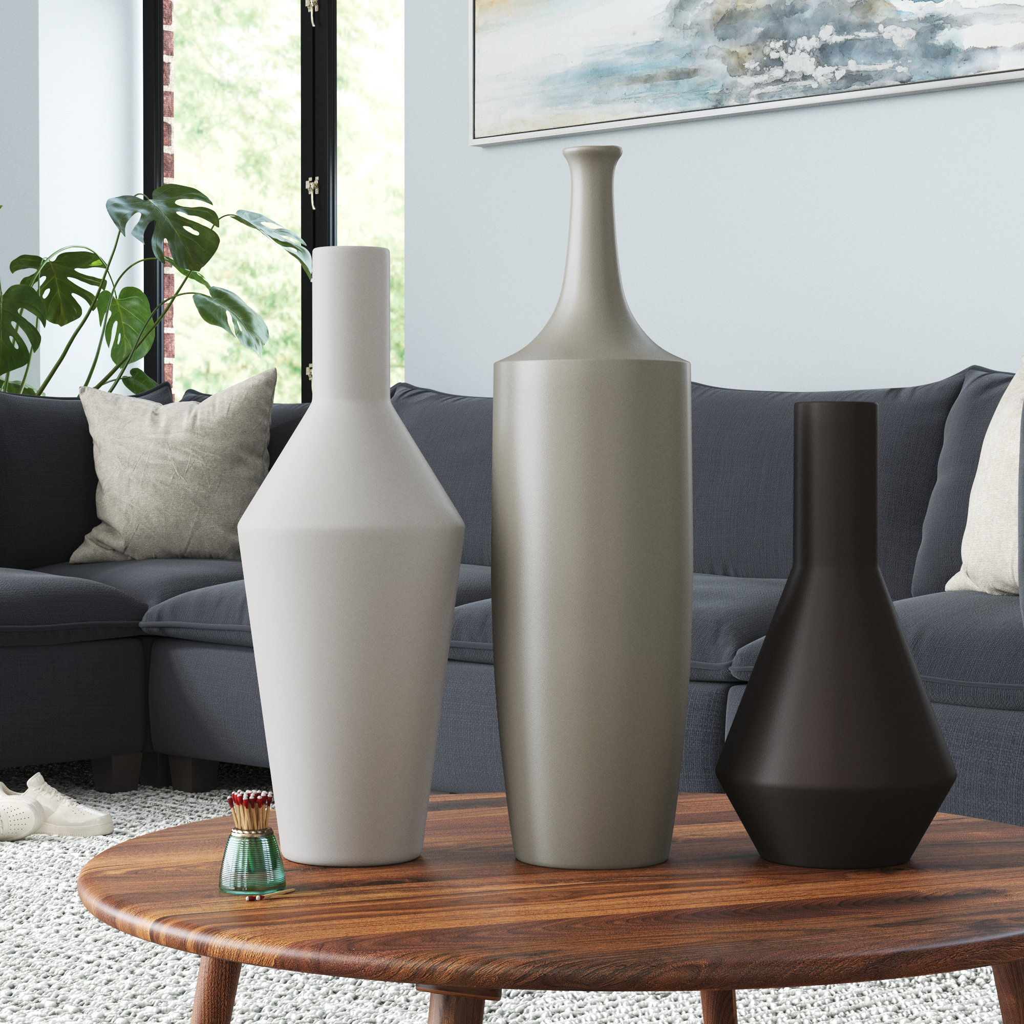 Hokku Designs Brayle 3 Piece Table Vase Set & Reviews | Wayfair