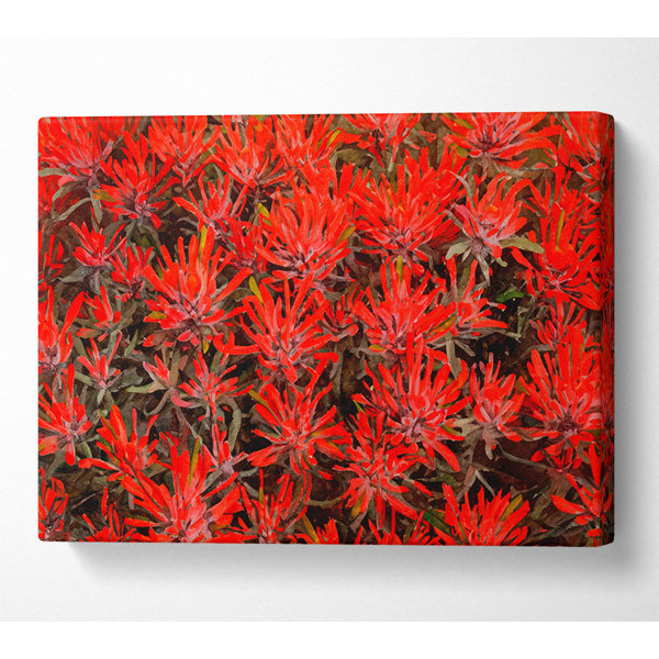 ClassicLiving Red Paintbrush Utah - Wrapped Canvas Art Prints | Wayfair ...