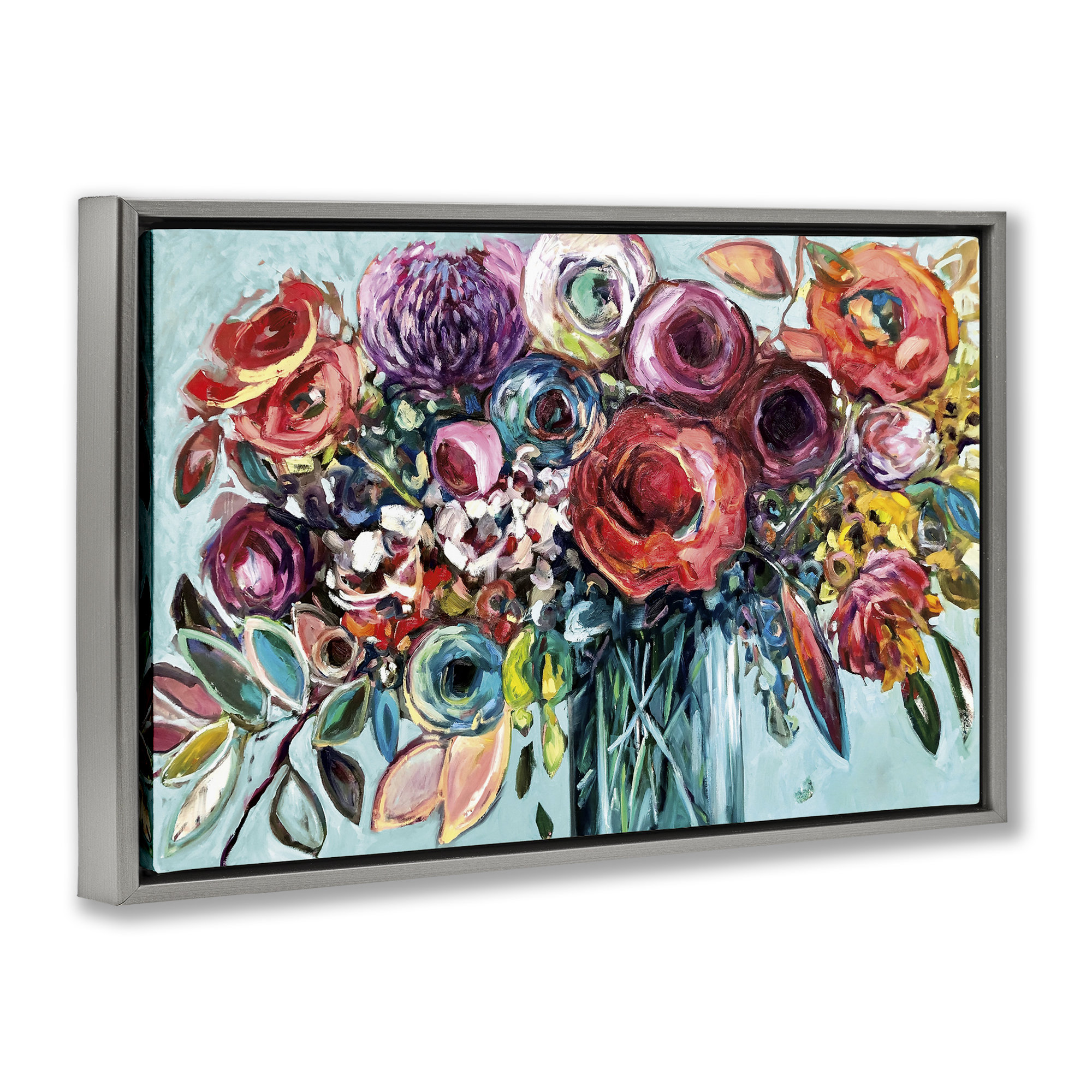 Latitude Run® Here Comes The Sun Blossoms Floating Frame, design by ...
