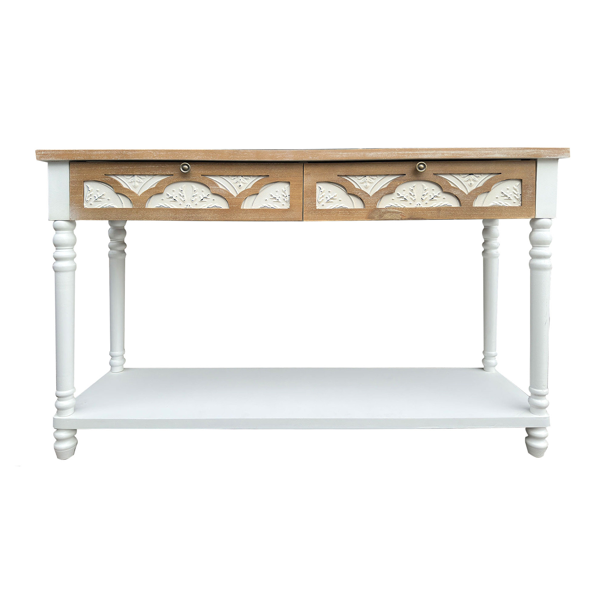 Ophelia & Co. 48 Inch Long Console Table With 2 Drawers And 1 Bottom ...