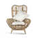 Ibolili Round Back Rattan Chair & Reviews | Wayfair